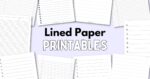 Lined Paper Printable Templates - 38 Free Printables | SaturdayGift