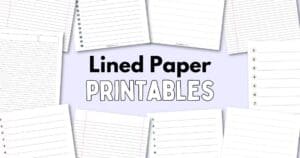 Lined Paper Printable Templates - 38 Free Printables | SaturdayGift