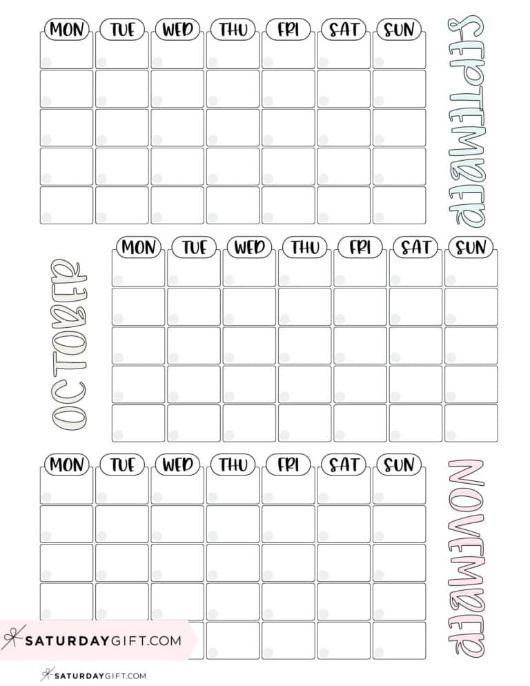 Autumn Planner - 21 Pages - Cute & Free Printables