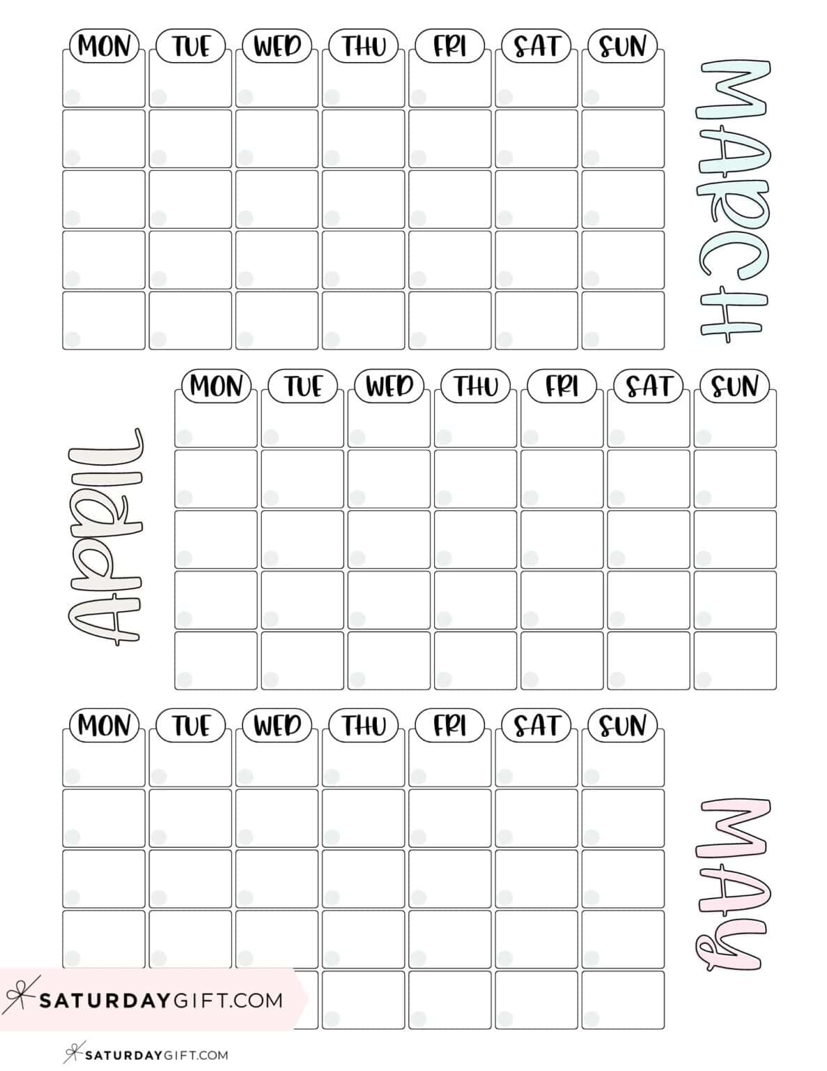 Spring Planner - 21 Pages - Cute & Free Printables