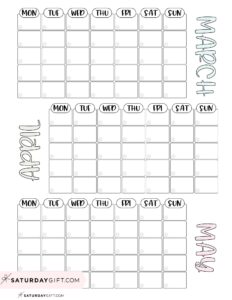 Spring Planner - 21 Pages - Cute & Free Printables