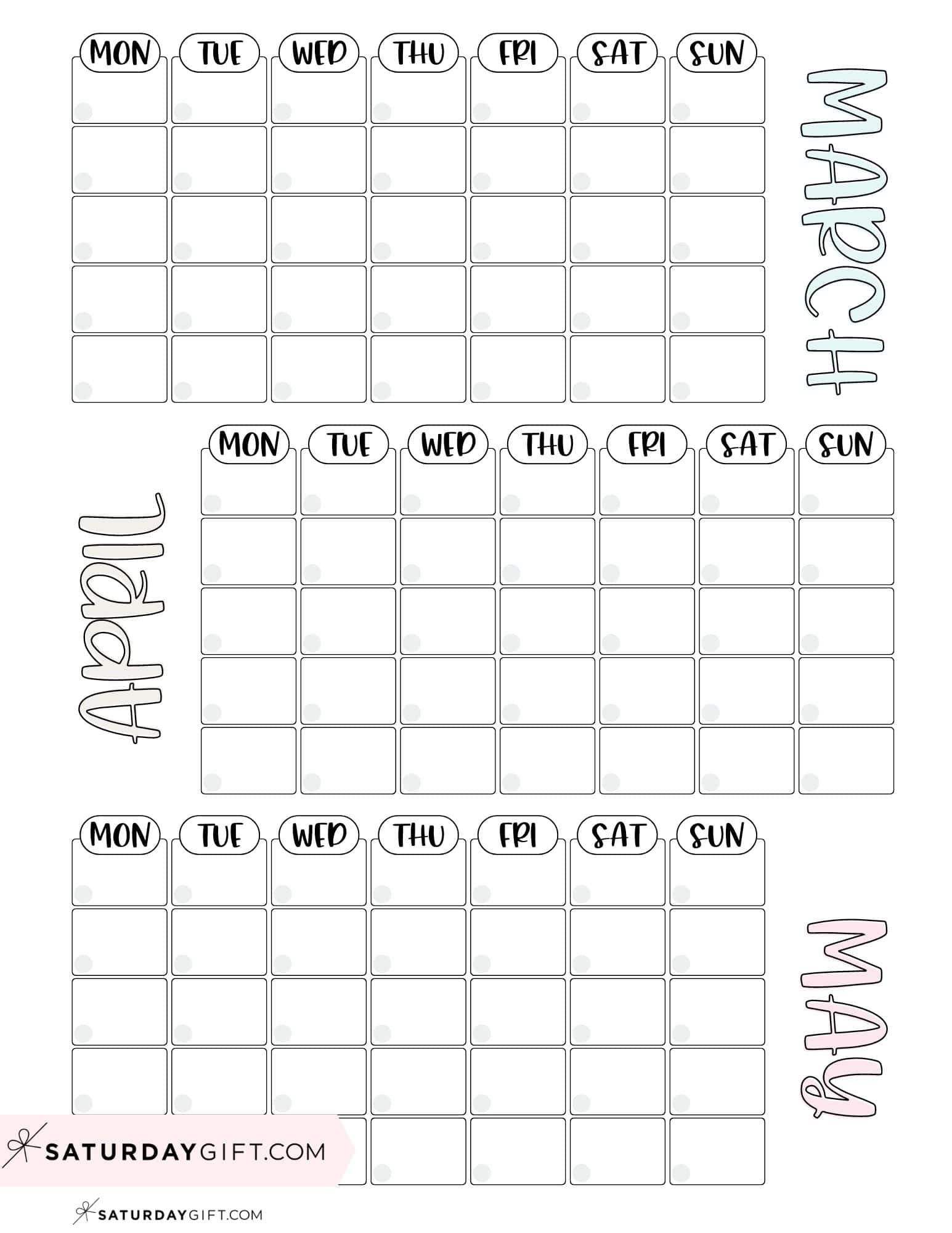 Spring Planner - 21 Pages - Cute & Free Printables