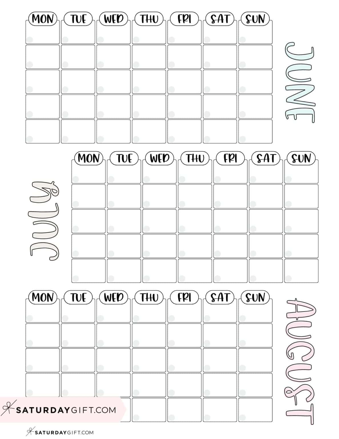 Summer Planner - 21 Cute & Free Printables