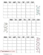 Summer Planner - 21 Cute & Free Printables