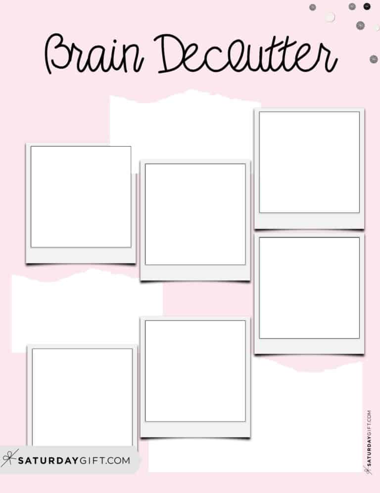 Brain Dump Worksheet - 23 Cute & Free Printables