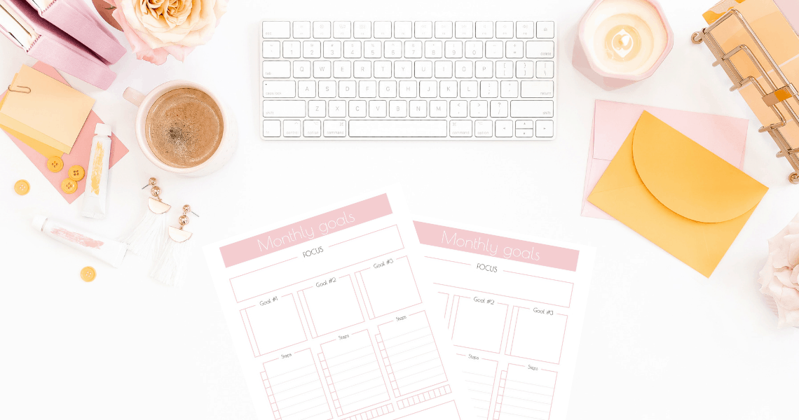 Printable Monthly Goals Planner - How to set your monthly goals