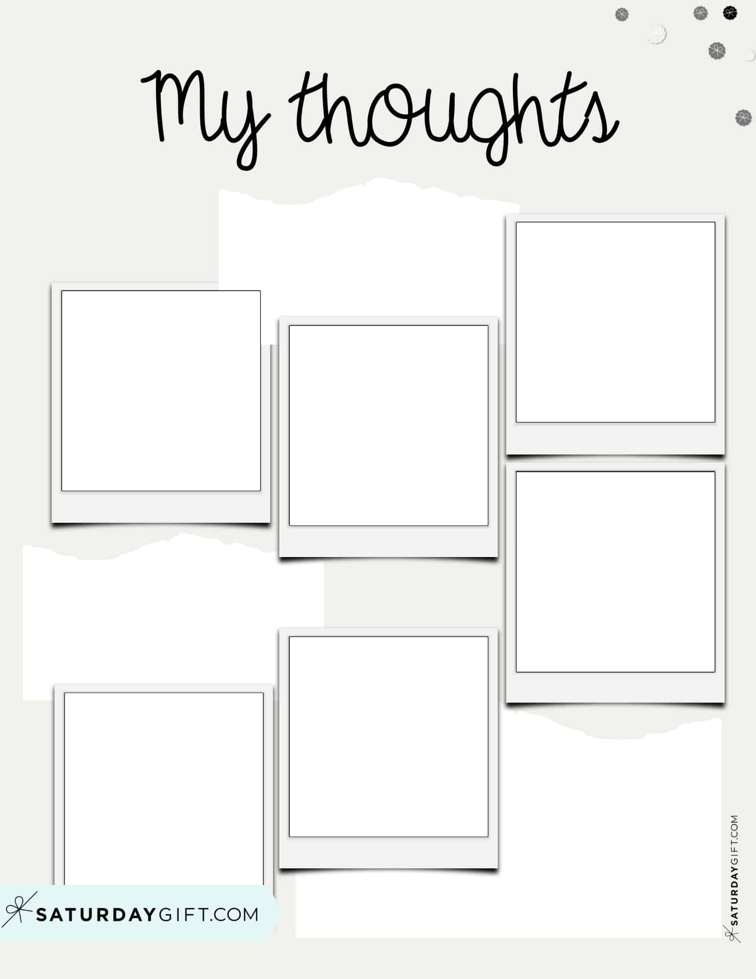Brain Dump Worksheet - 23 Cute & Free Printables