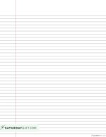 Lined Paper Printable Templates - 38 Free Printables | SaturdayGift