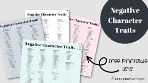 Negative Character Traits List - 98 Negative Qualities & Examples ...