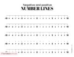 Negative and Positive Number Line - 19 Free Printable Blank Worksheets