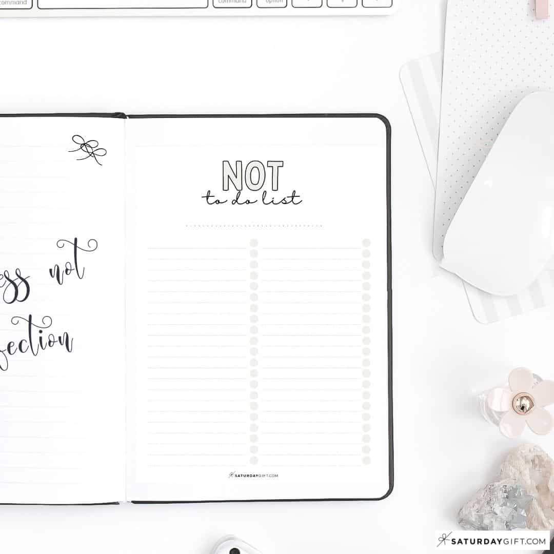 Not To-Do List - What Is It & Why You Should Keep One (+Printable)