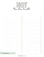 Not To-Do List - What Is It & Why You Should Keep One (+Printable)
