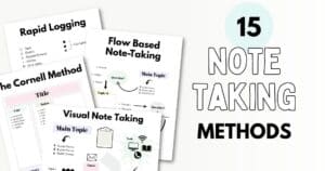 Note Taking Methods - 15 Note-Taking Techniques + Examples
