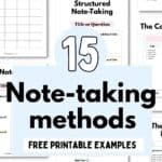 Note Taking Methods - 15 Note-Taking Techniques + Examples