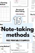 Note Taking Methods - 15 Note-Taking Techniques + Examples