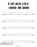Negative and Positive Number Line - 19 Free Printable Blank Worksheets