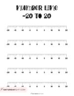 Negative and Positive Number Line - 19 Free Printable Blank Worksheets