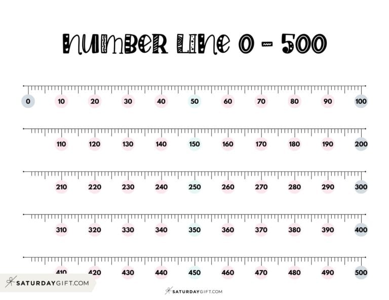 Number Line to 1000 - 6 Cute & Free Printable Worksheets