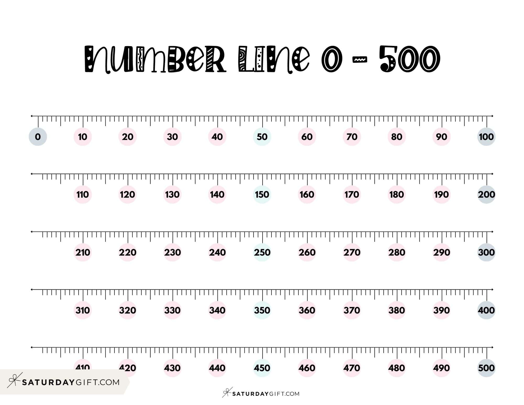 Number Line to 1000 - 6 Cute & Free Printable Worksheets