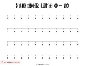 Number Line to 10 - 8 Cute & Free Printables and Blank Worksheets