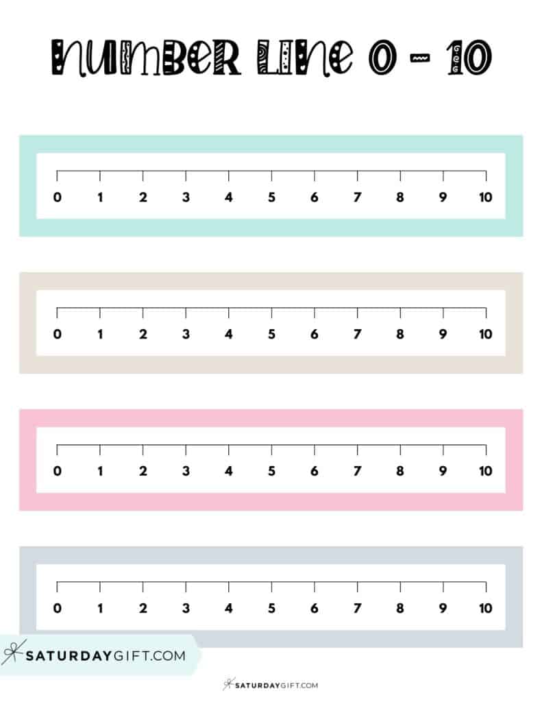 Number Line To 10 8 Cute Free Printables And Blank Worksheets