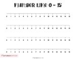 Number Line to 15 - 8 Cute & Free Printables and Blank Worksheets