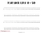 Number Line to 50 - 5 Cute & Free Printables and Blank Worksheets