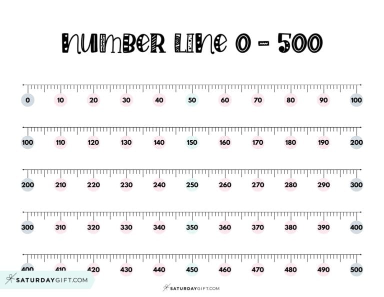 Number Line to 1000 - 6 Cute & Free Printable Worksheets