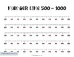 Number Line to 1000 - 6 Cute & Free Printable Worksheets