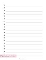 Lined Paper Printable Templates - 38 Free Printables | SaturdayGift