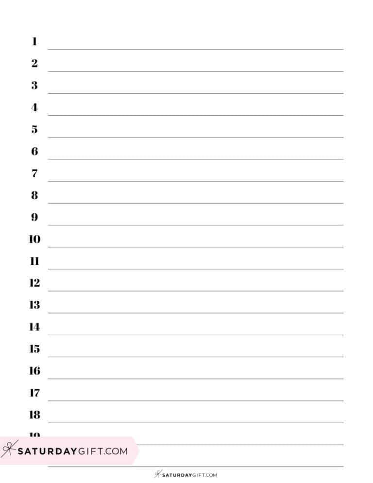 Lined Paper Printable Templates - 38 Free Printables | SaturdayGift