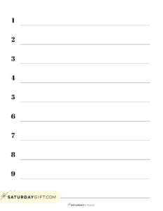 Lined Paper Printable Templates - 38 Free Printables | SaturdayGift