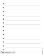 Lined Paper Printable Templates - 38 Free Printables | SaturdayGift