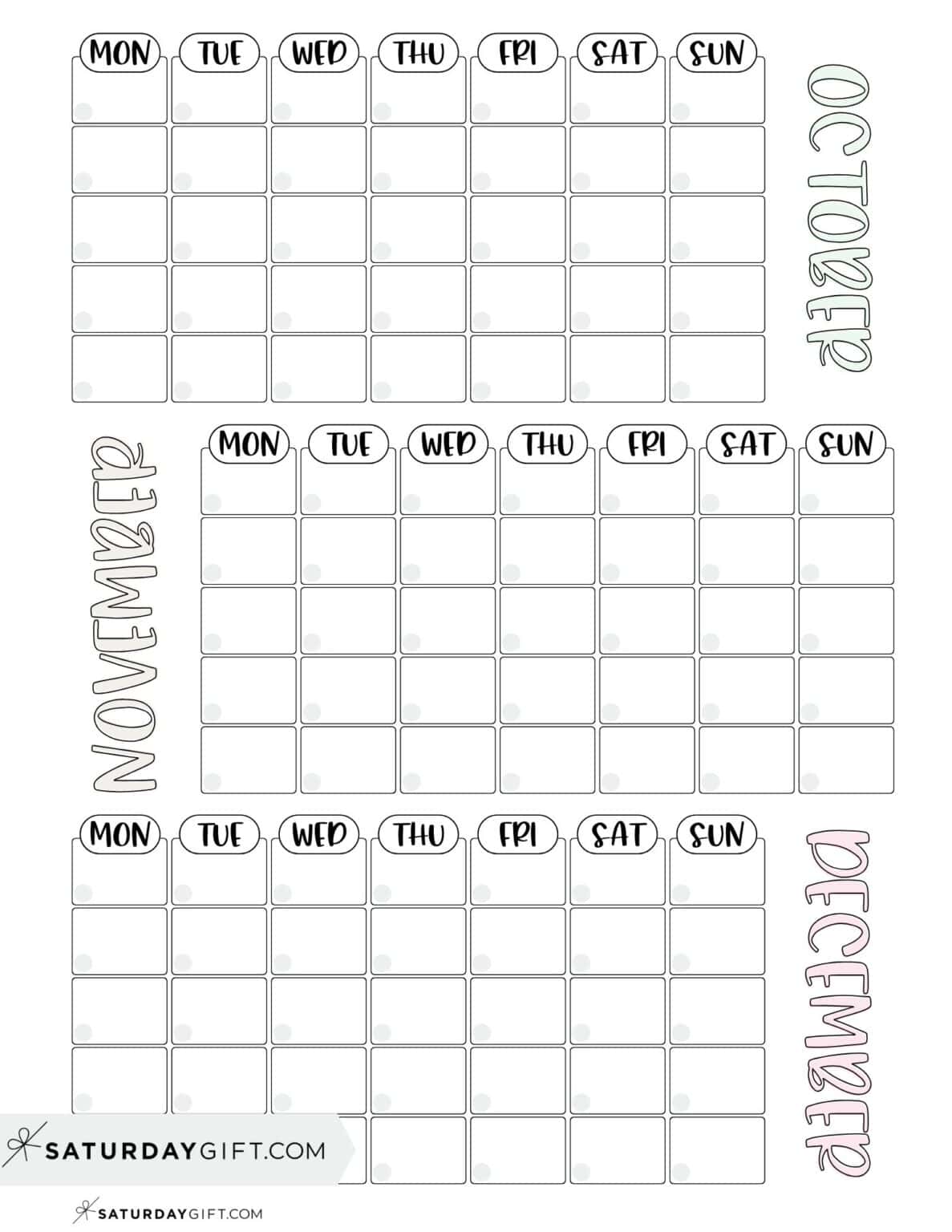 Q4 Planner - 21 Cute & Free Printables