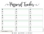 Password Tracker Printable - 15 Cute & Free Password Keepers