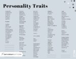 Personality Traits List - 137+ Examples of Personality Traits ...