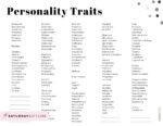 Personality Traits List - 137+ Examples of Personality Traits ...