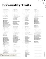 Personality Traits List - 137+ Examples of Personality Traits |SaturdayGift