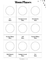13 Free Printable Moon Phases Worksheets - the 8 Phases of the Moon