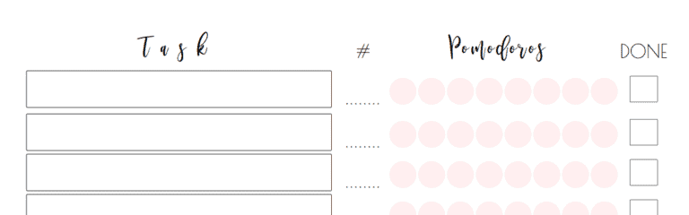 Pomodoro Technique PDF worksheets: To-Do List & Pomodoro Tracker