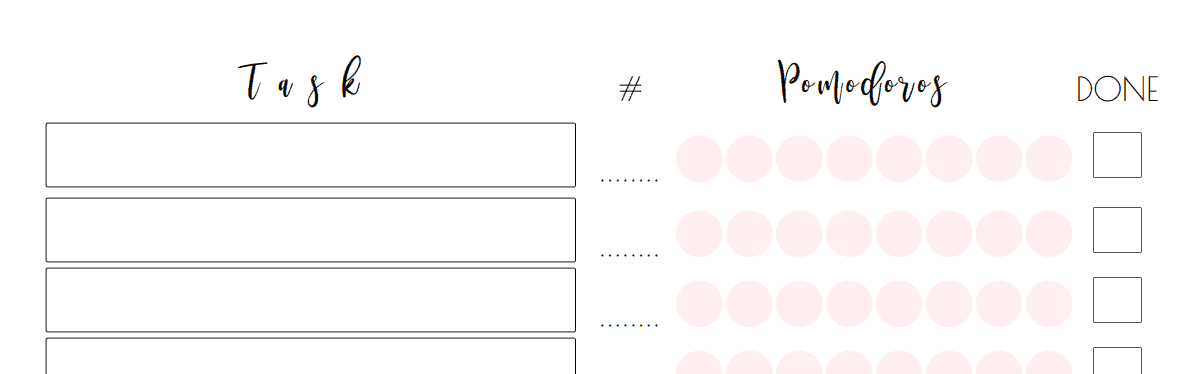 Pomodoro Technique PDF worksheets: To-Do List & Pomodoro Tracker