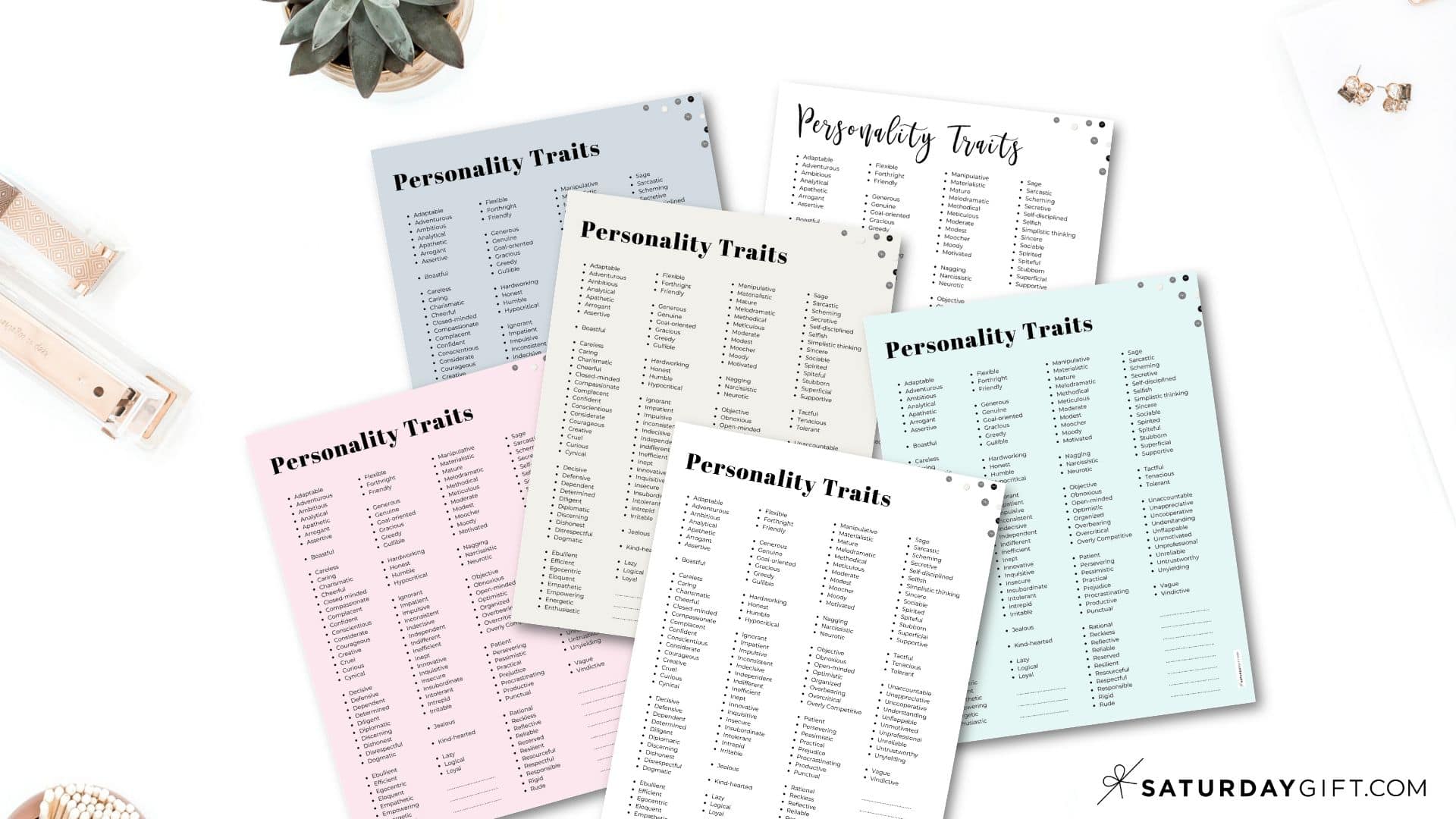 Personality Traits List - 137+ Examples of Personality Traits |SaturdayGift