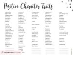 Positive Character Traits List - 100 Good Qualities & Examples ...