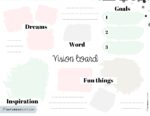 Vision Board Template - 27 Cute (&Free) Dream Board Printables