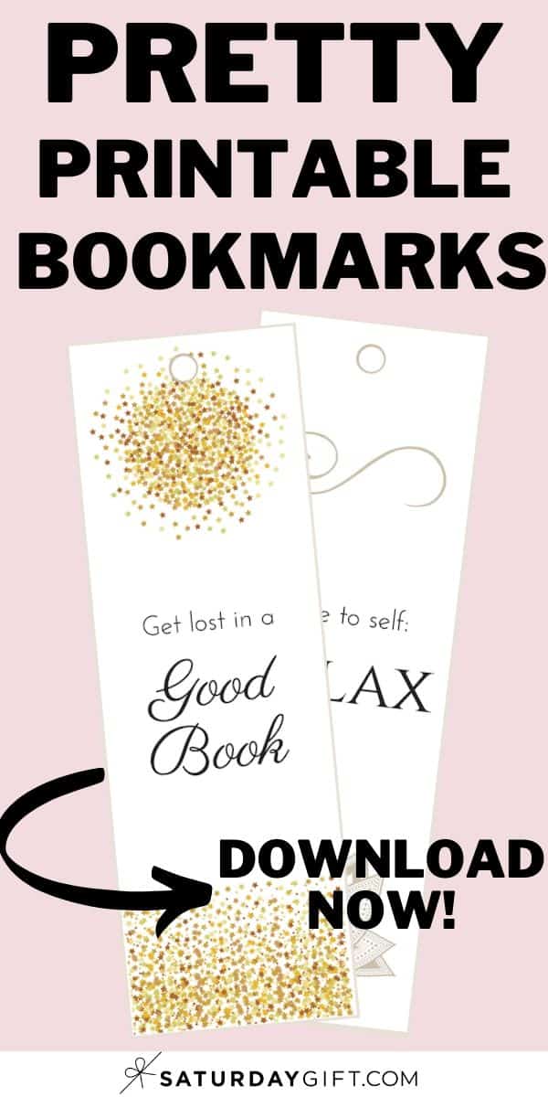 Pretty Printable Bookmarks {Free Printables} | SaturdayGift