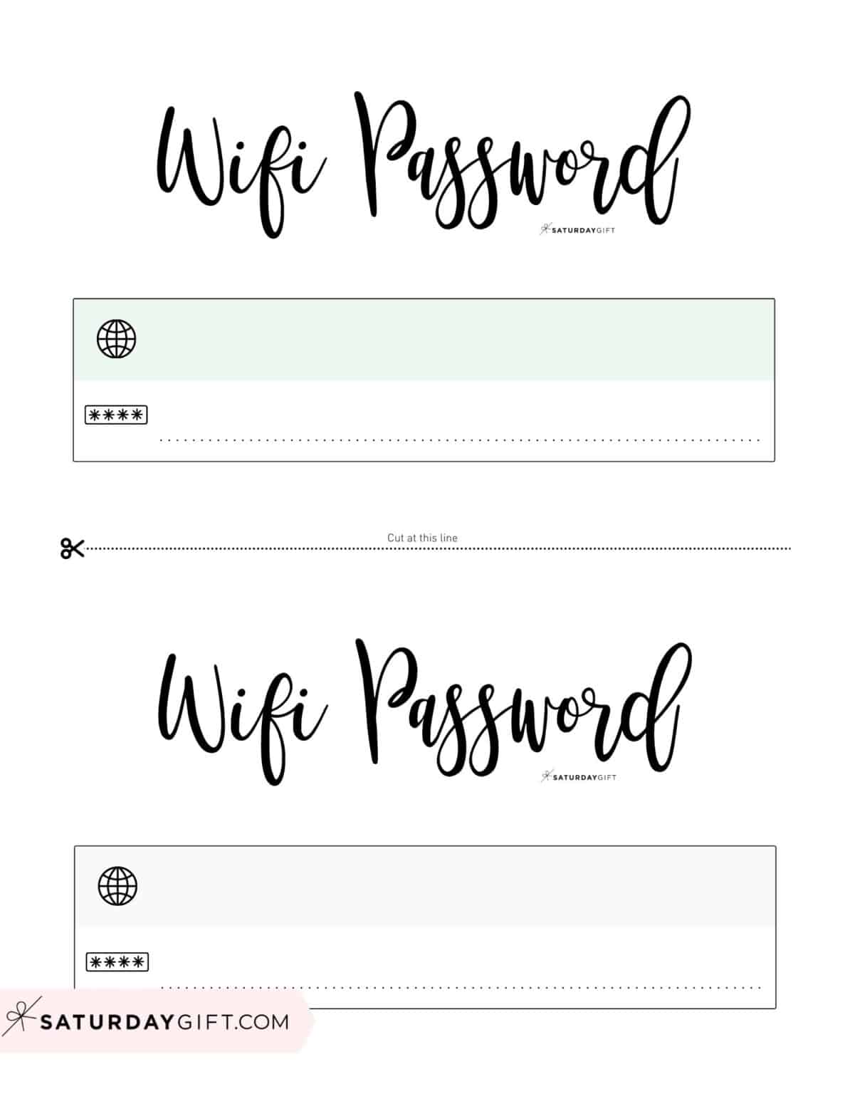 WiFi Password Sign - 11 Cute & Free Printable Templates
