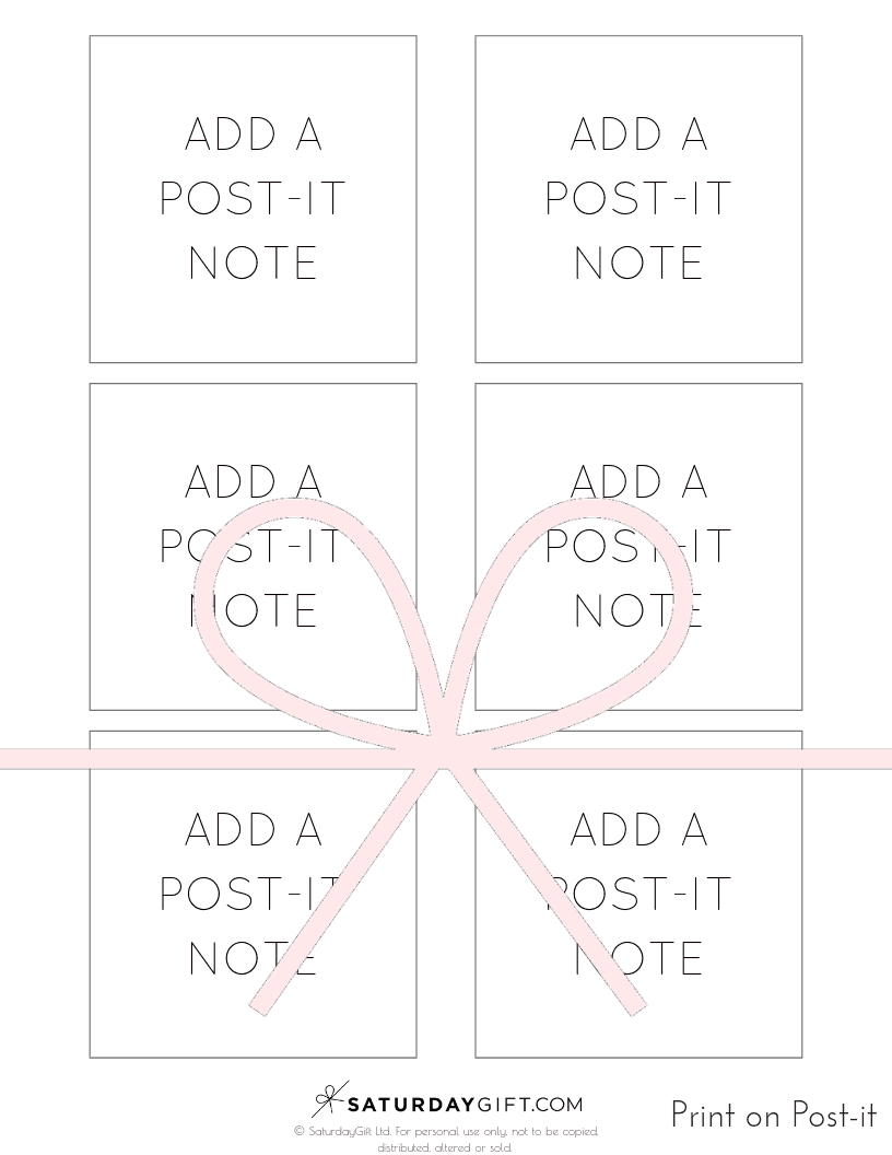 How to Print Meal Planning Post-It Notes using a template