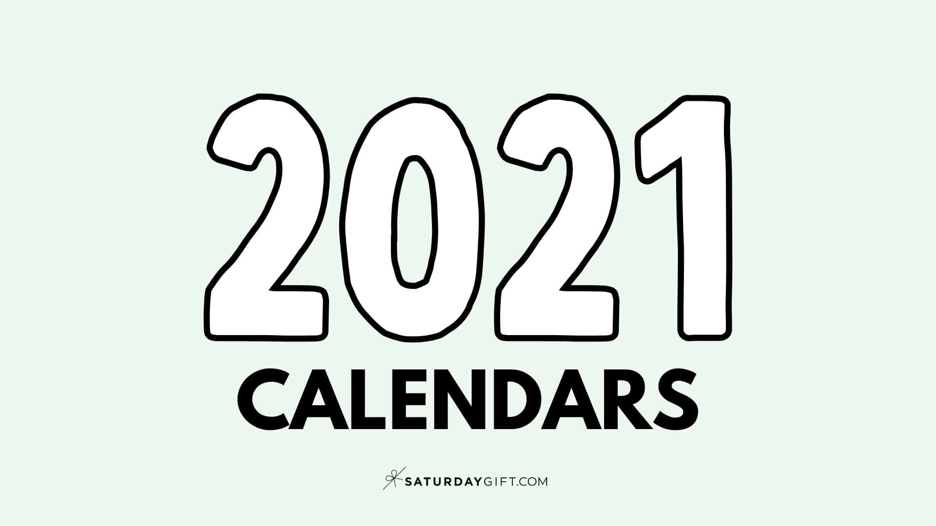 2021 Calendar – Free Printable Monthly Calendars (PDF)