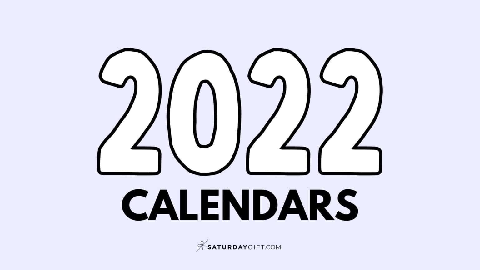 2022 Calendar – Free Printable Monthly Calendars (PDF)