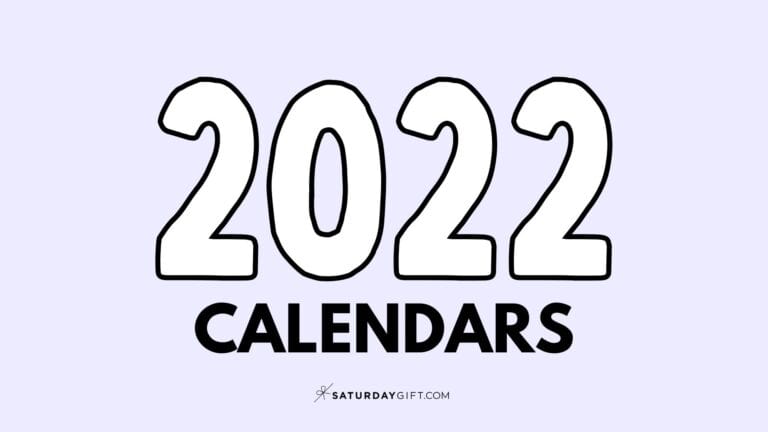 2022 Calendar – Free Printable Monthly Calendars (PDF)